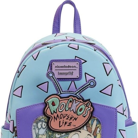 Loungefly | Bags | Loungefly Rockos Modern Life Lenticular Tv Mini ...